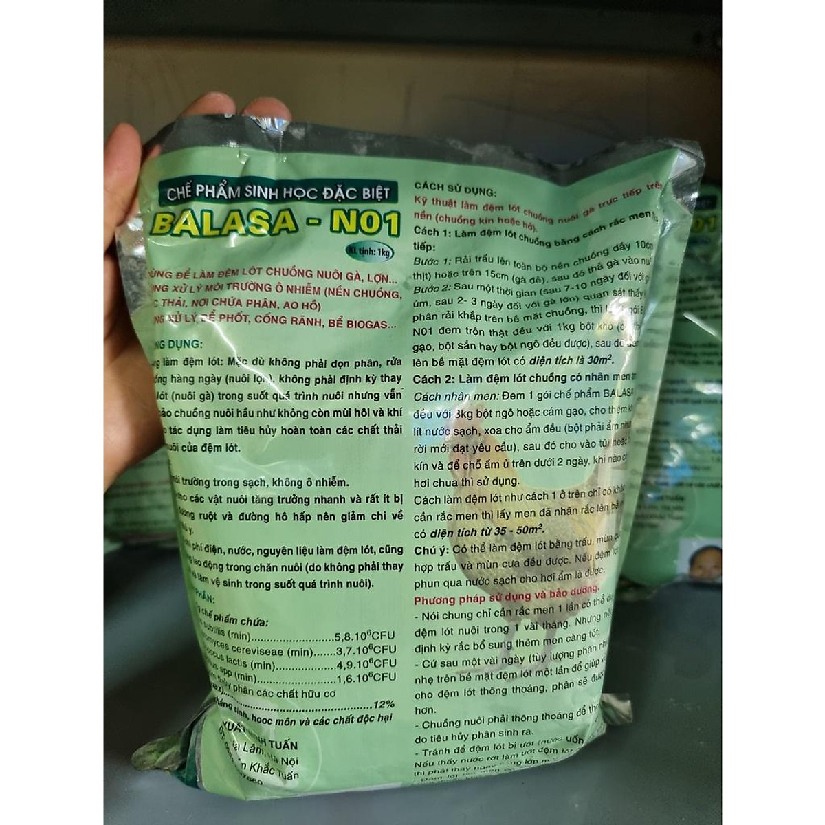 Mua Chế phẩm sinh học đặc biệt - Men vi sinh Balasa- N01 gói 1kg tại ...