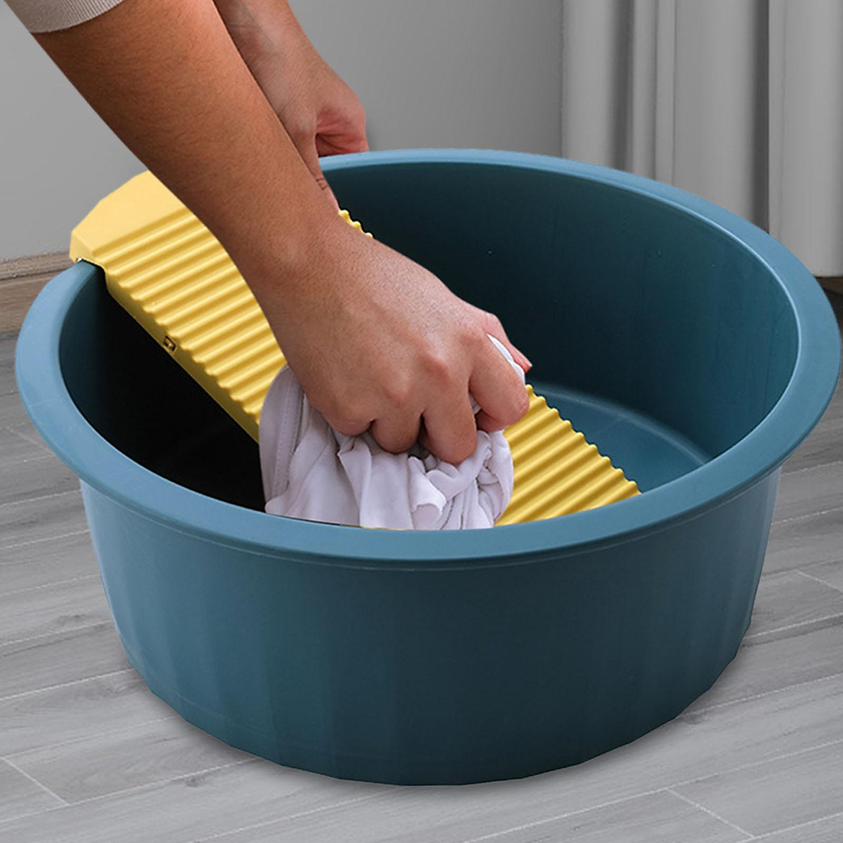 Washboard Basin for Hand Washing Clothes Laundry Tub for Shirt Outdoor ...