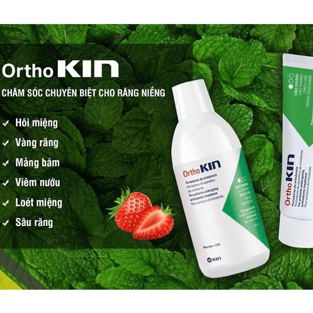 Mua Nước Súc Miệng Orthokin Ortho Kin cho răng niềng tại M Dental Mart