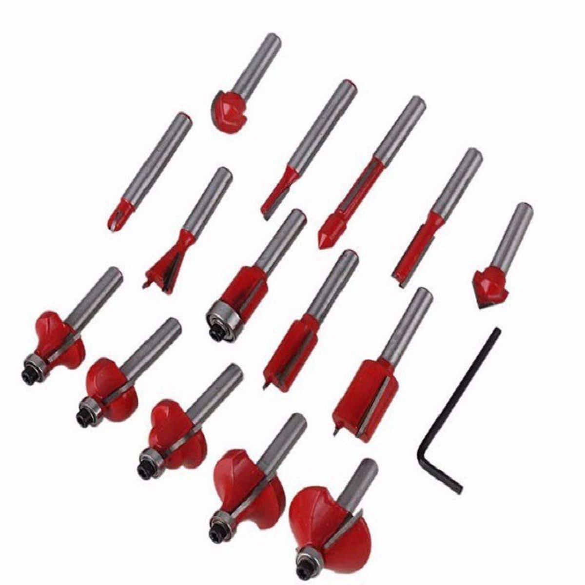 Dao phay gỗ 12,7mm - 15 món - Dụng cụ sửa chữa nhà cửa khác