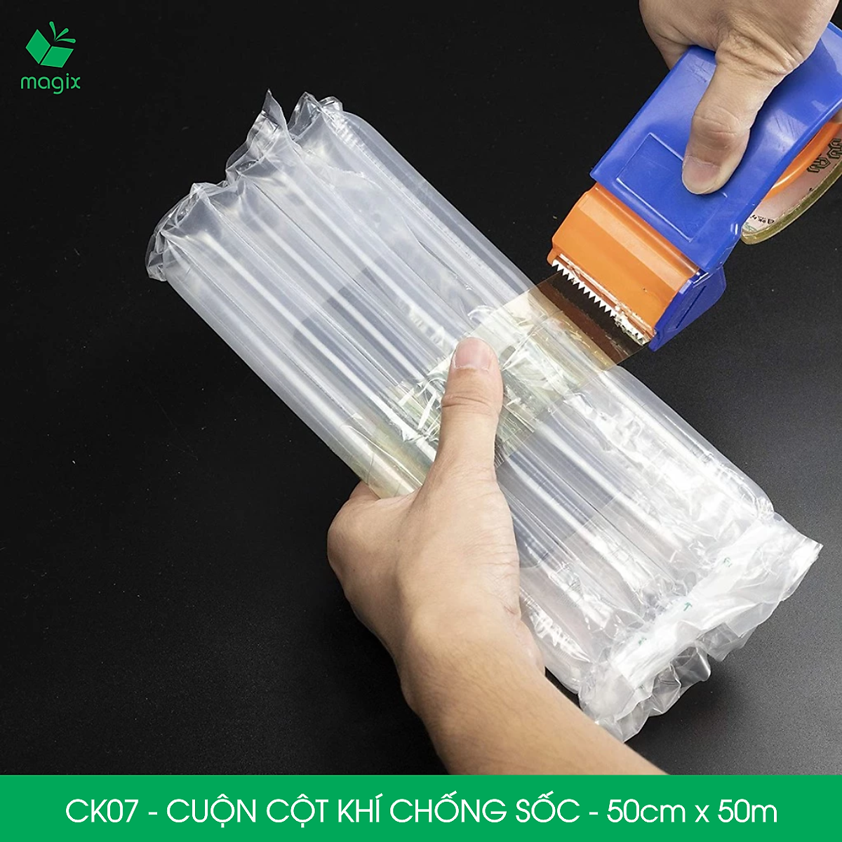 Cuộn cột khí chống sốc - 50cm x 50m - Xốp hơi, đệm hơi đóng gói hàng dễ ...