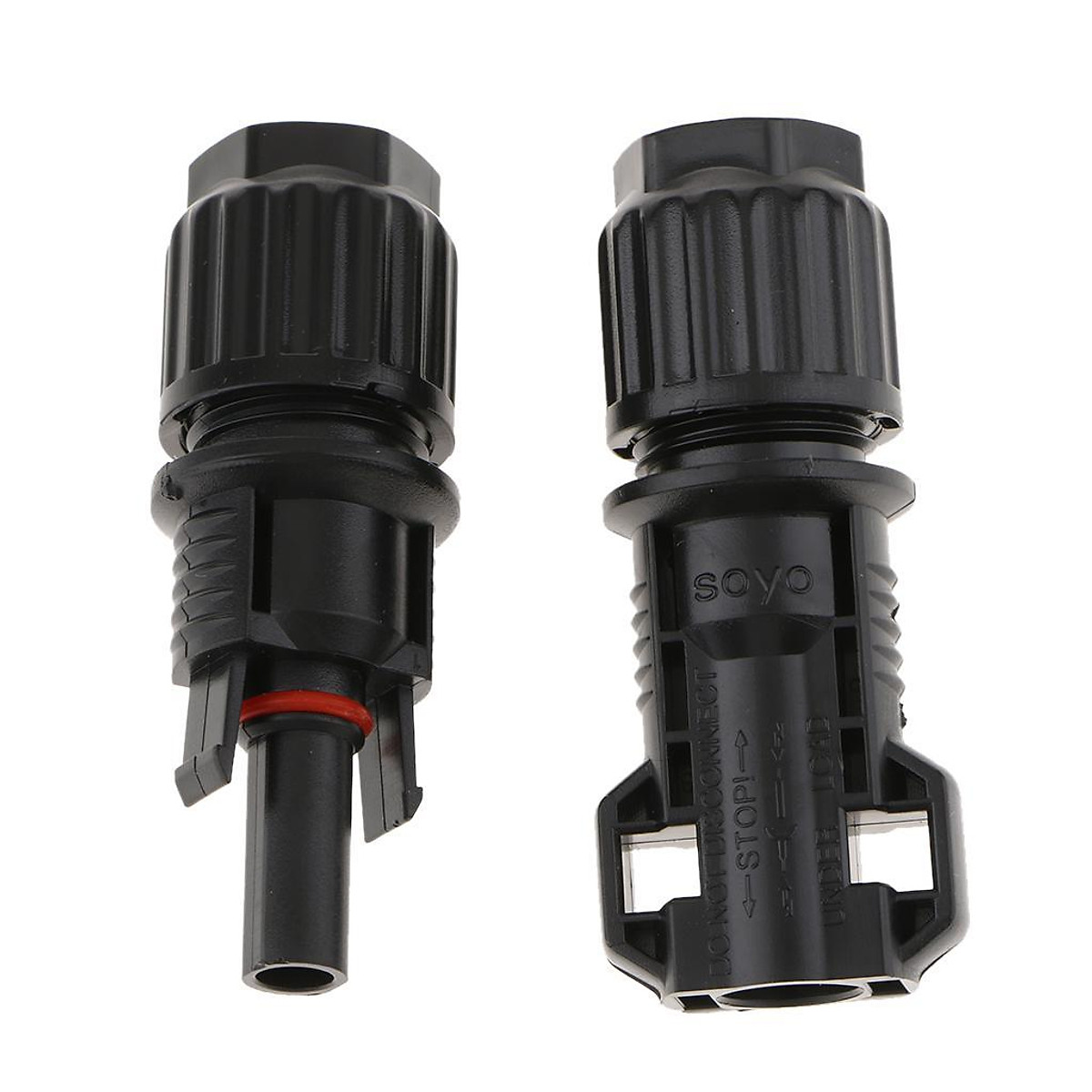 Solar Panel Cable Connectors Male/Female Adapters Black - Thiết bị số ...