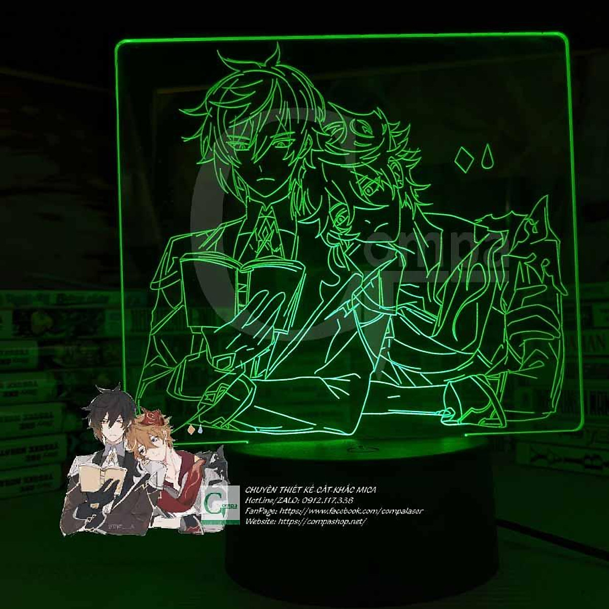 Mua Đèn Ngủ Genshin Impact Childe x Diluc Type 03 GGSI9911 16 MÀU TUỲ ...