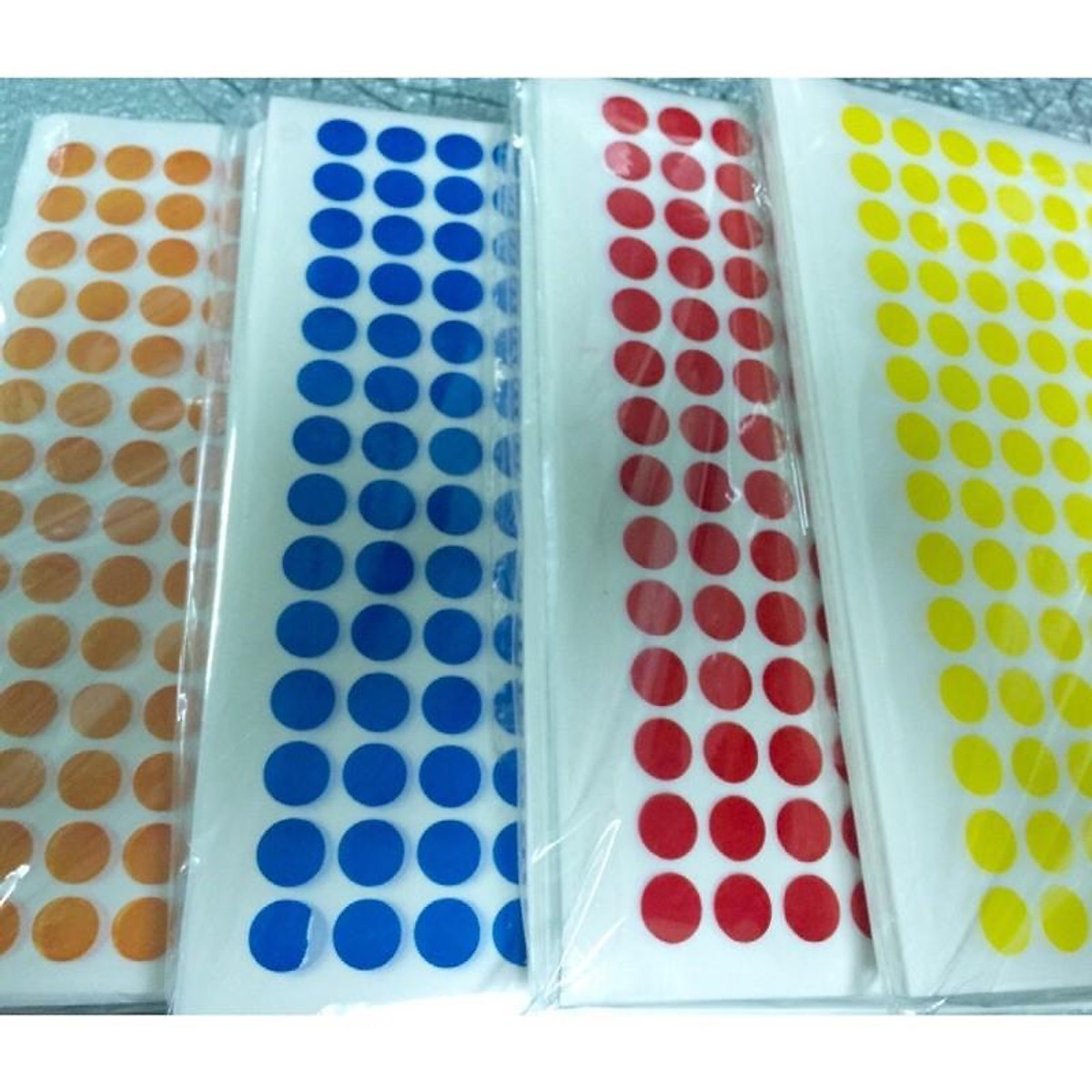 tem màu#tem dán nhãn decal#tem tròn các màu#đủ kích thước | Tiki