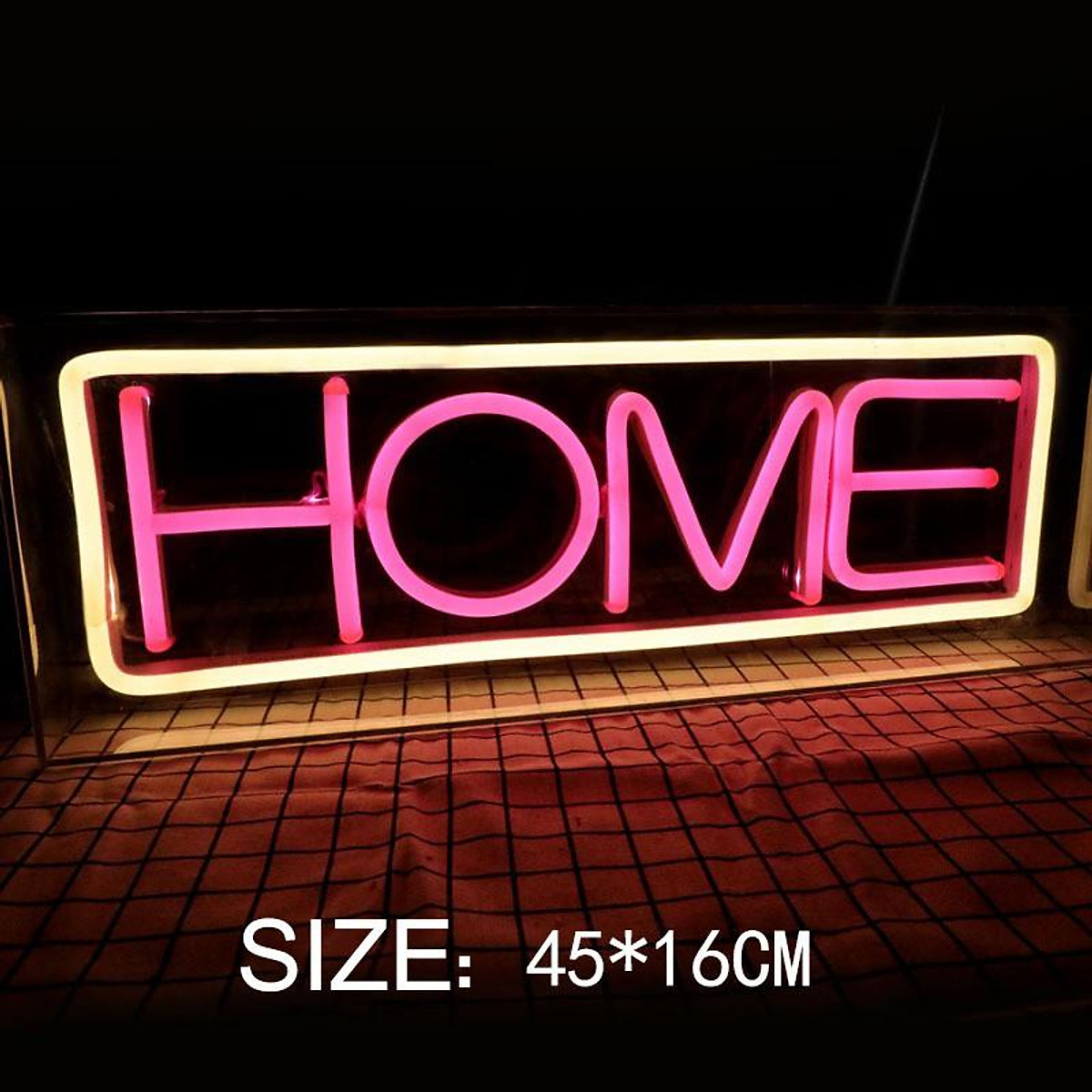 Bảng Đèn Led Neon Sign HOME kích thước 45x16 cm | Tiki