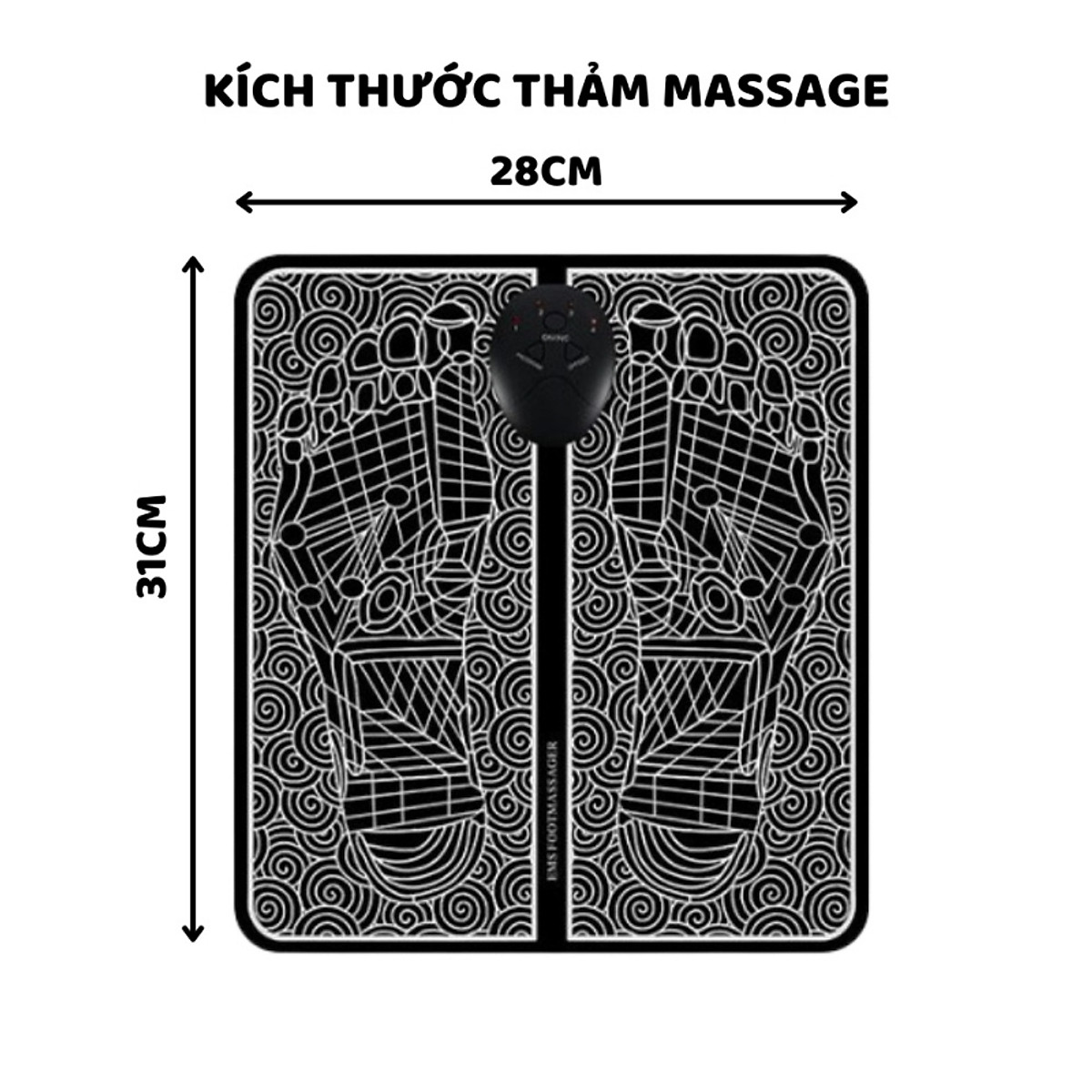 Thảm Massage Chân Toshiko Giúp Lưu Thông Khí Huyết Giảm Đau Mỏi Chân Máy Massage Chân Xung Điện