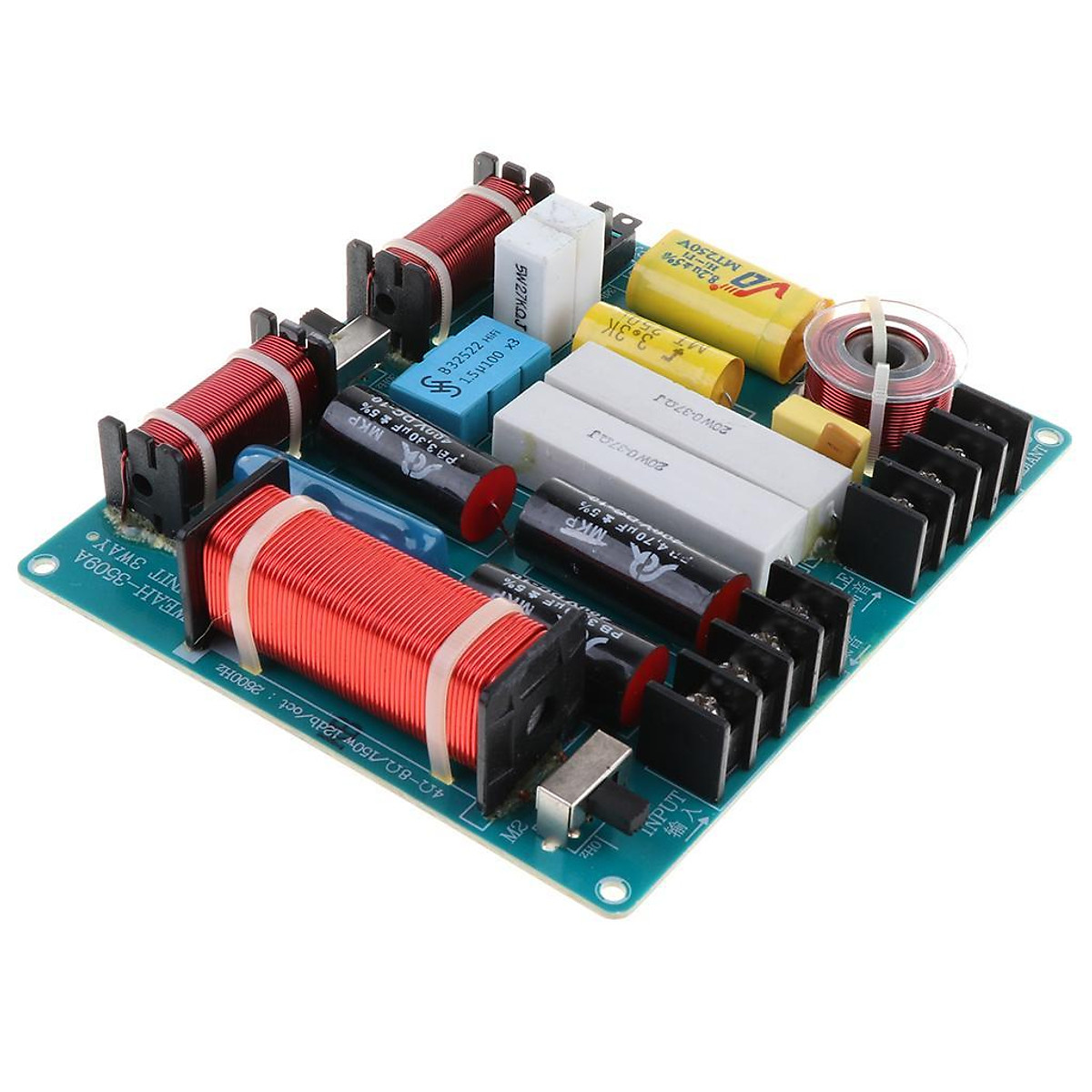 3 Way Speaker Crossover Frequency Divider Audio System with 4 Inductors