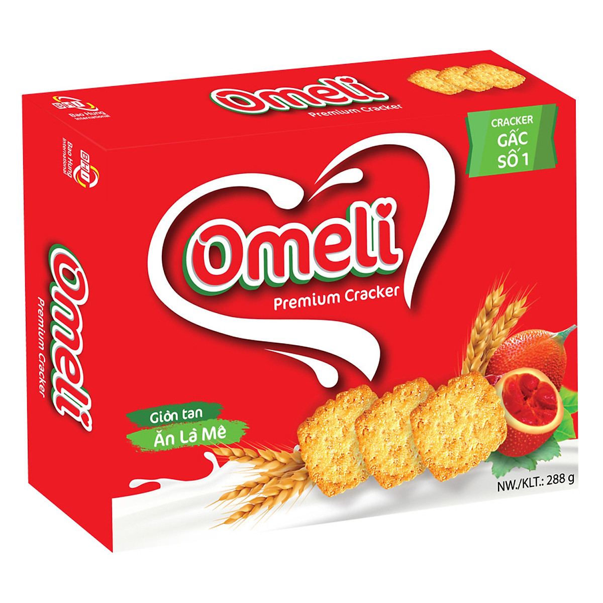 Mua OMELI Cracker Gấc (288gr) - Gấc tại thienchifood