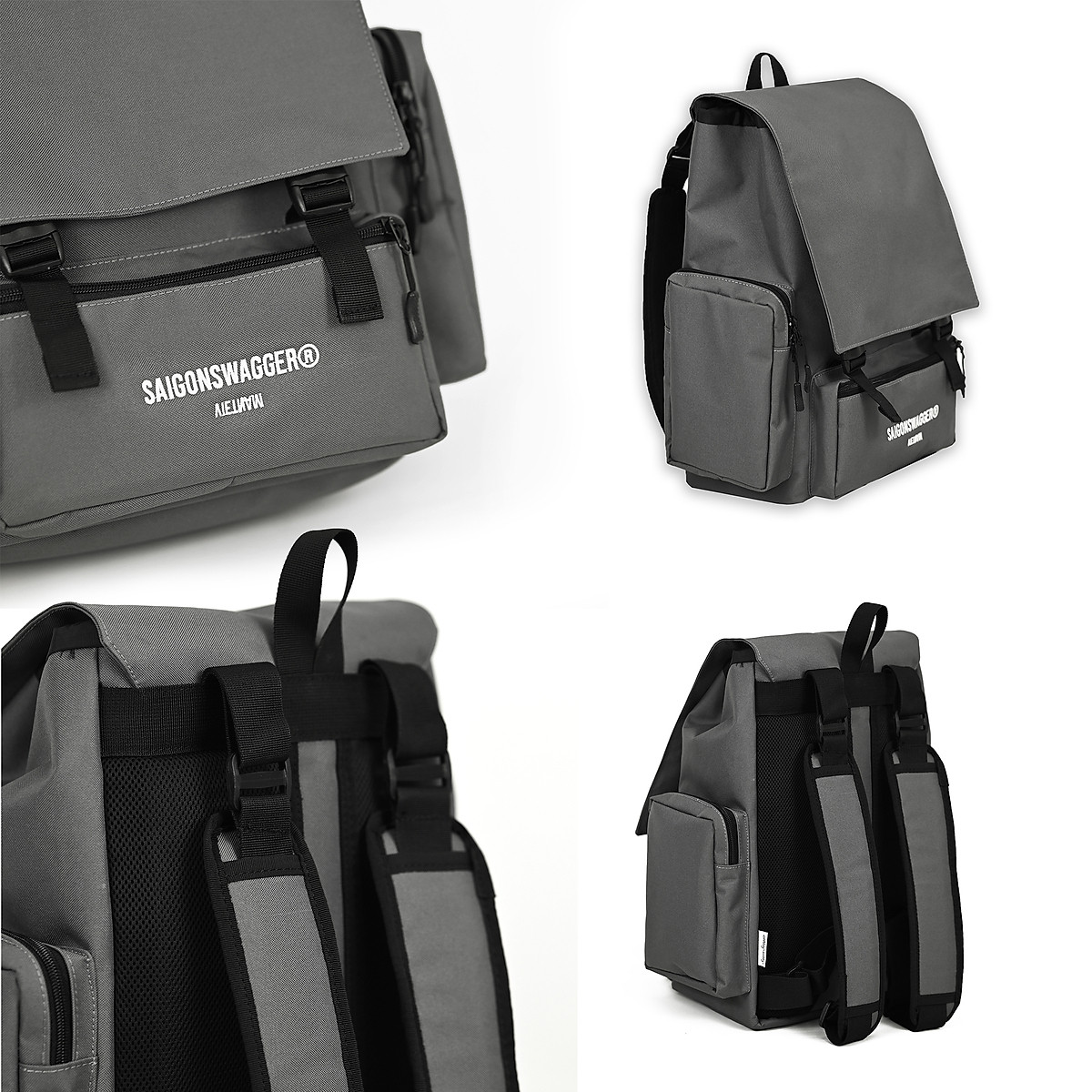 Balo SAIGON SWAGGER Versatile Backpack Ngăn Chống Sốc Lap 16inch - Balo ...