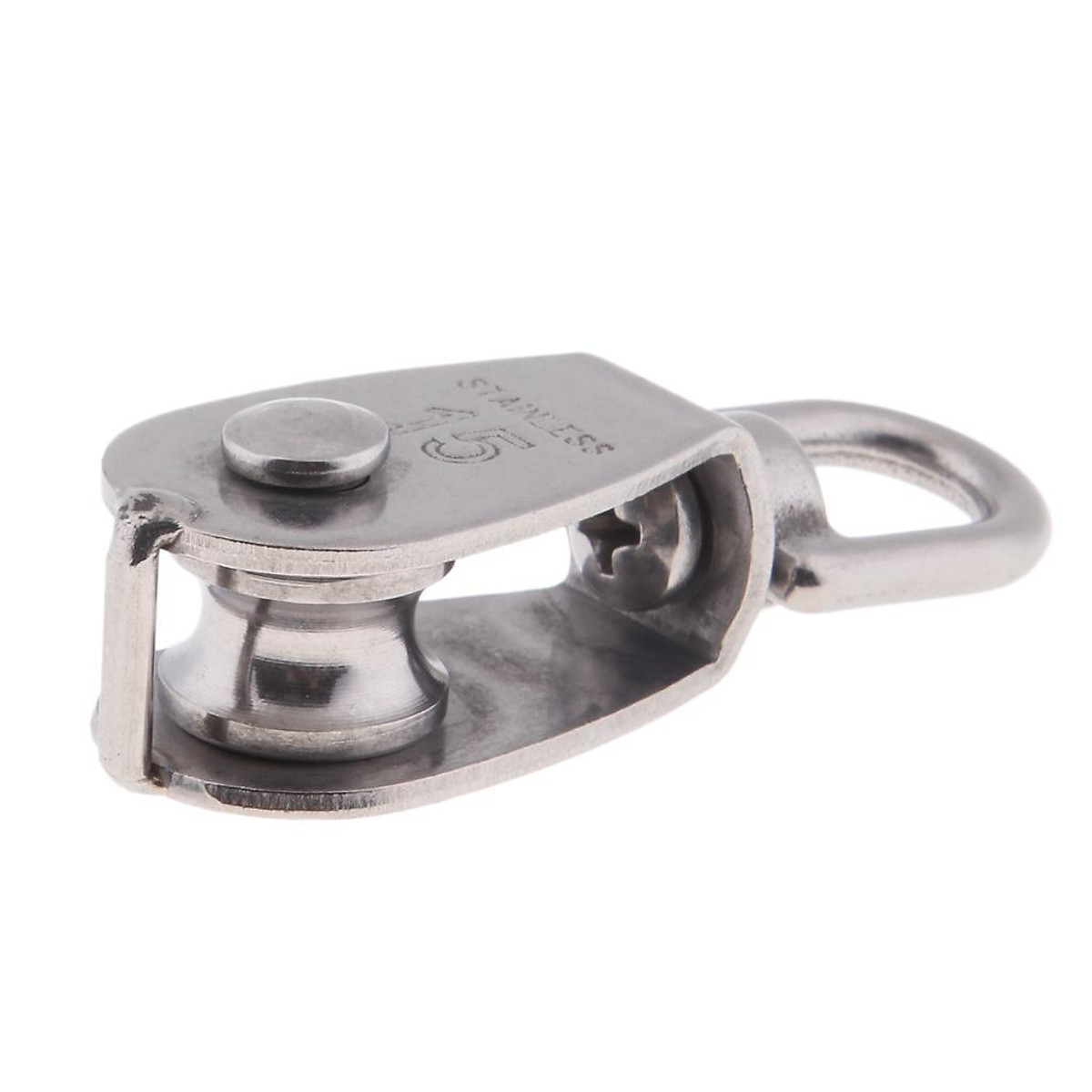 Stainless Steel Single Wheel Swivel Pulley Block Lifting Rope Pulley M15