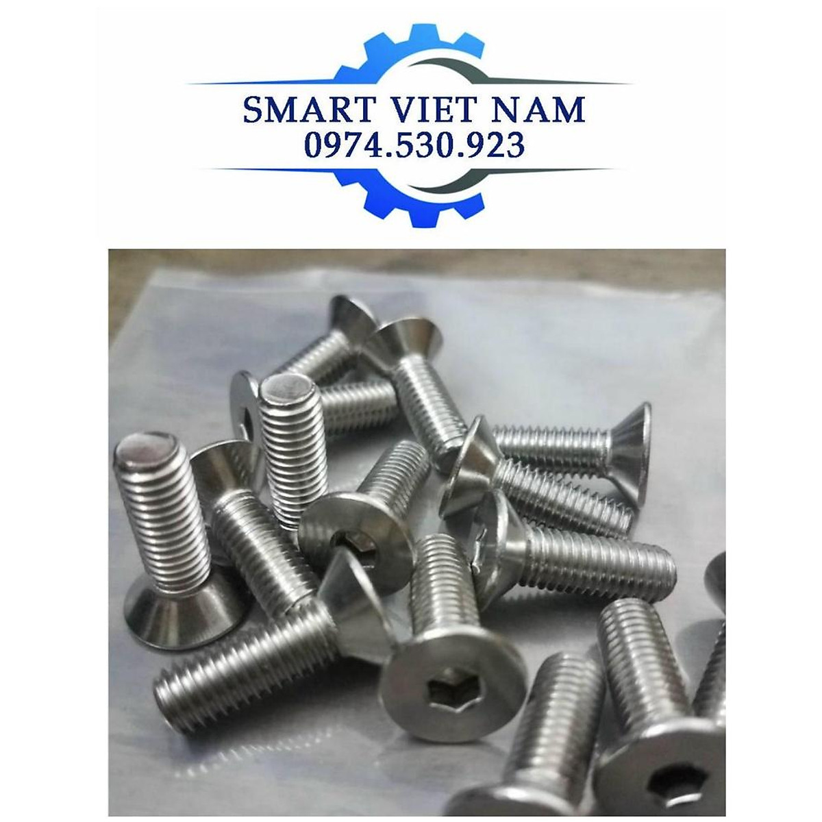 Mua Bulong inox lục giác chìm đầu bằng M8,Combo 50c - SUS201 - M8x10 ...