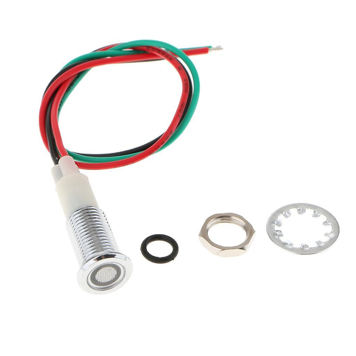 8mm 12V Panel LED Metal Indicator Warning Light Lamp With Wire Lead ...