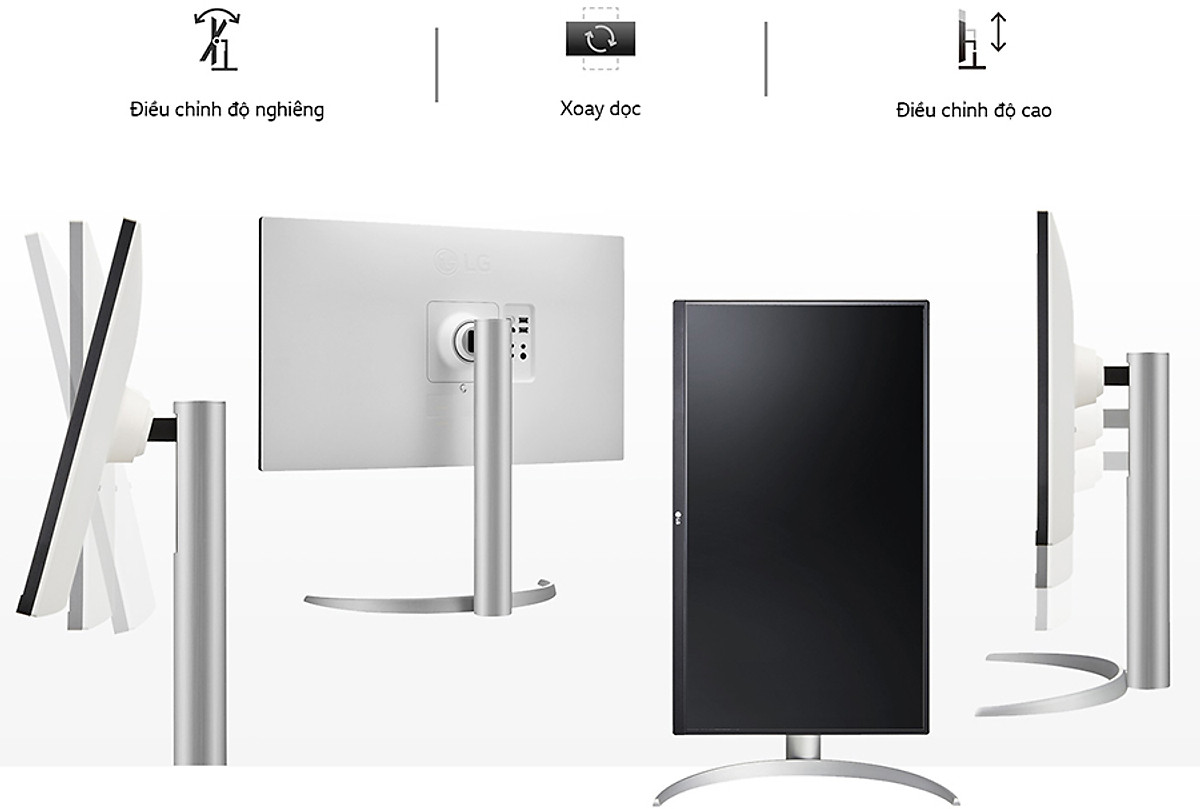 Màn hình LG 27UP850-W 27 Inch UHD 4K IPS/ HDR/USB Type-C - Hàng chính ...