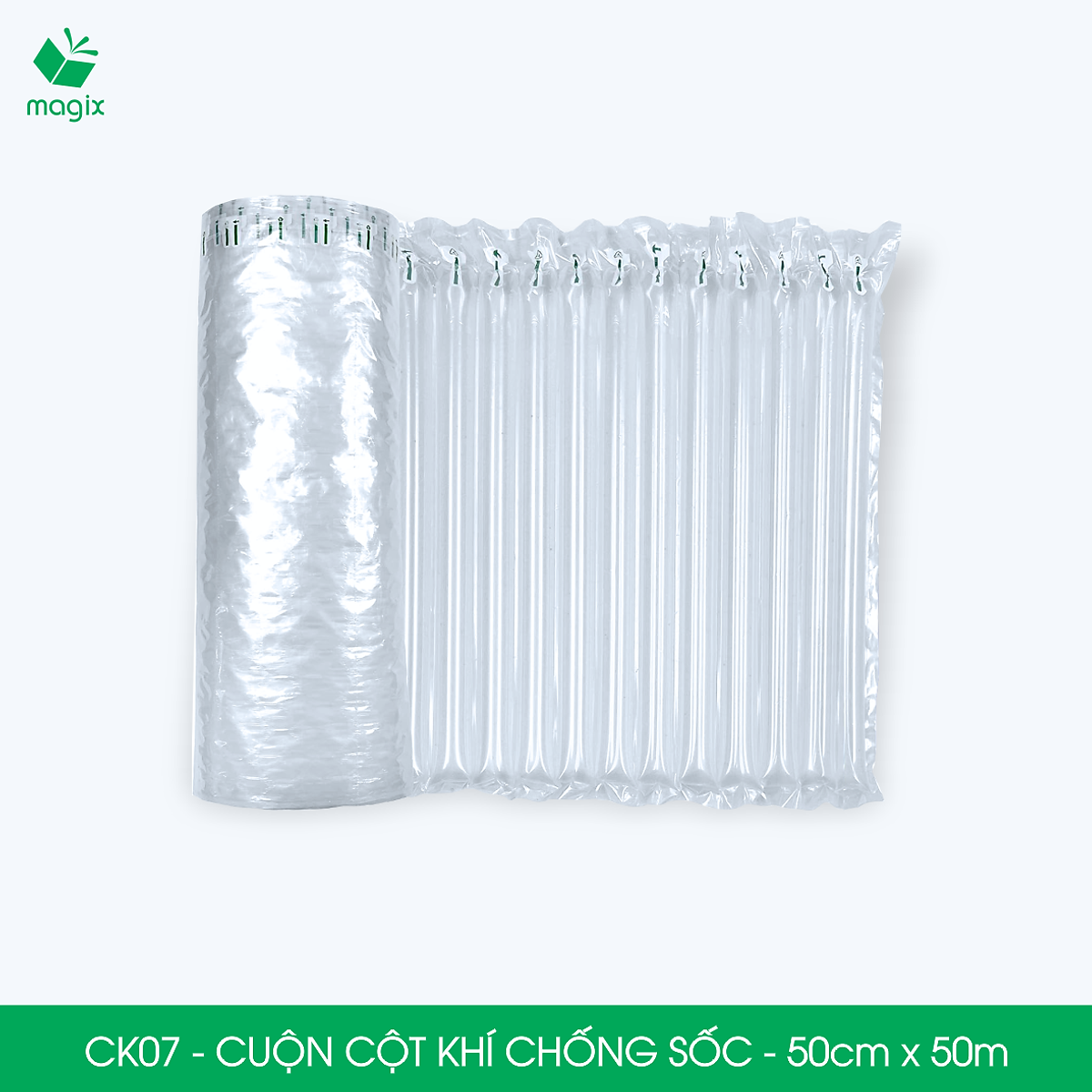 Cuộn cột khí chống sốc - 50cm x 50m - Xốp hơi, đệm hơi đóng gói hàng dễ ...