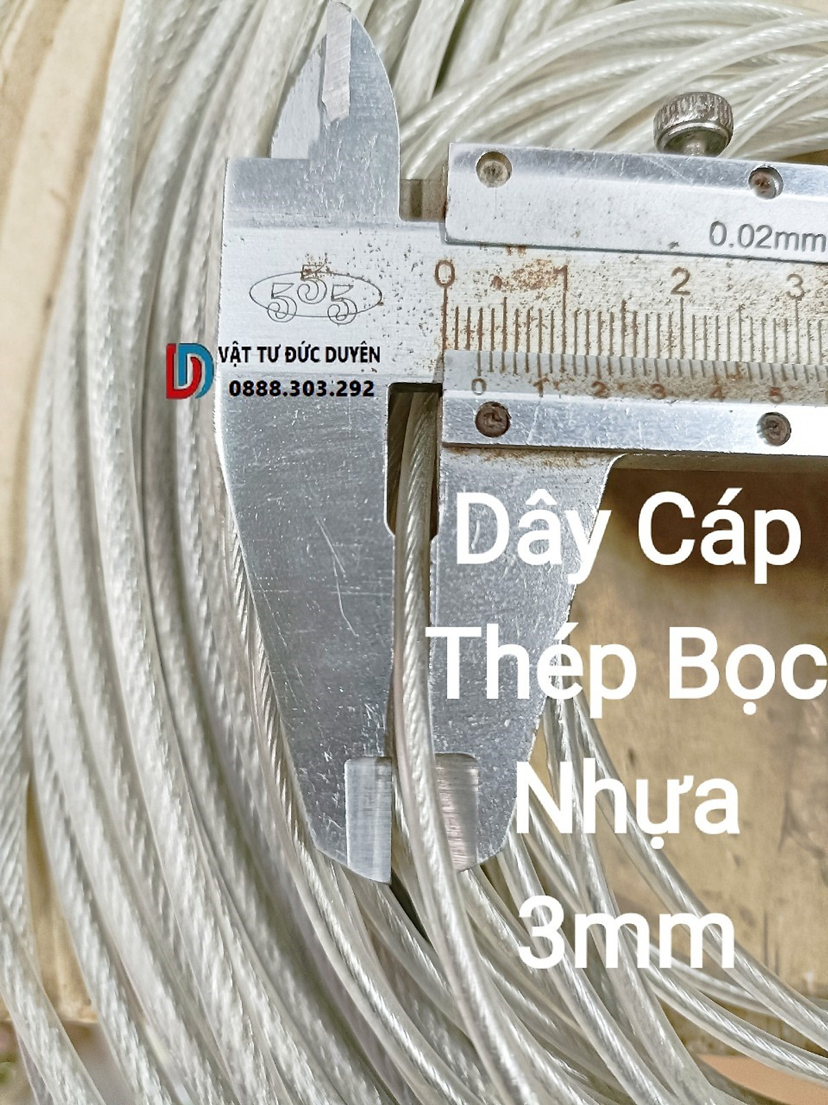Mua Dây cáp thép Mạ Kẽm / Bọc Nhựa / Inox 304 1li 2li 3li 4li 5li 6li ...