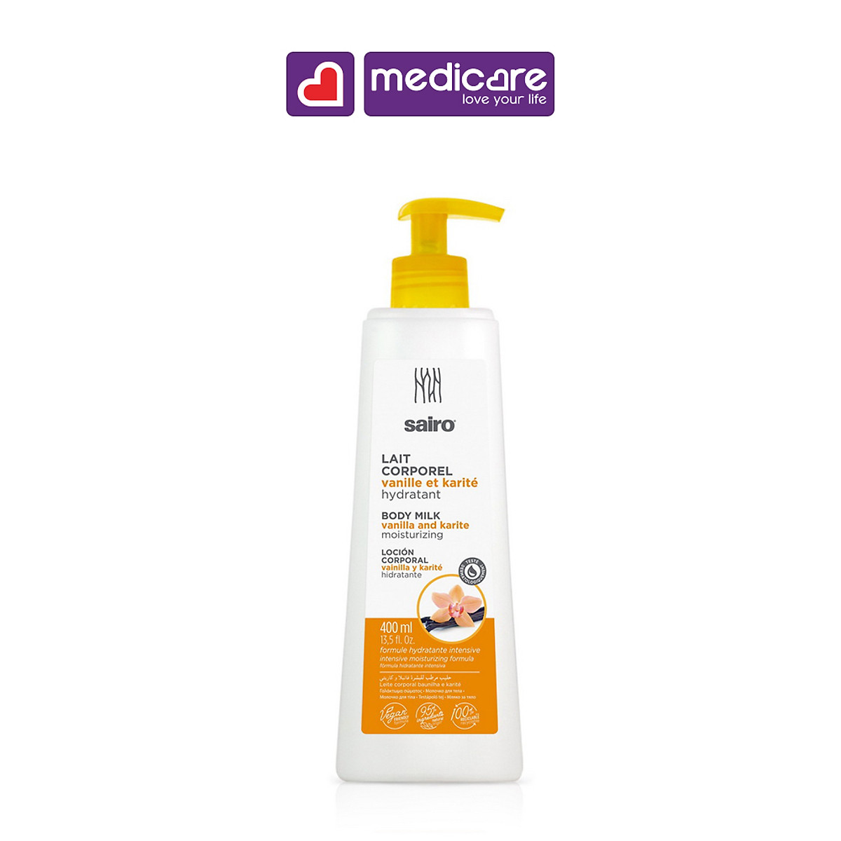 Mua Sữa Dưỡng Thể SAIRO 400ml - 0133028 Vanilla tại MEDiCARE Official Store