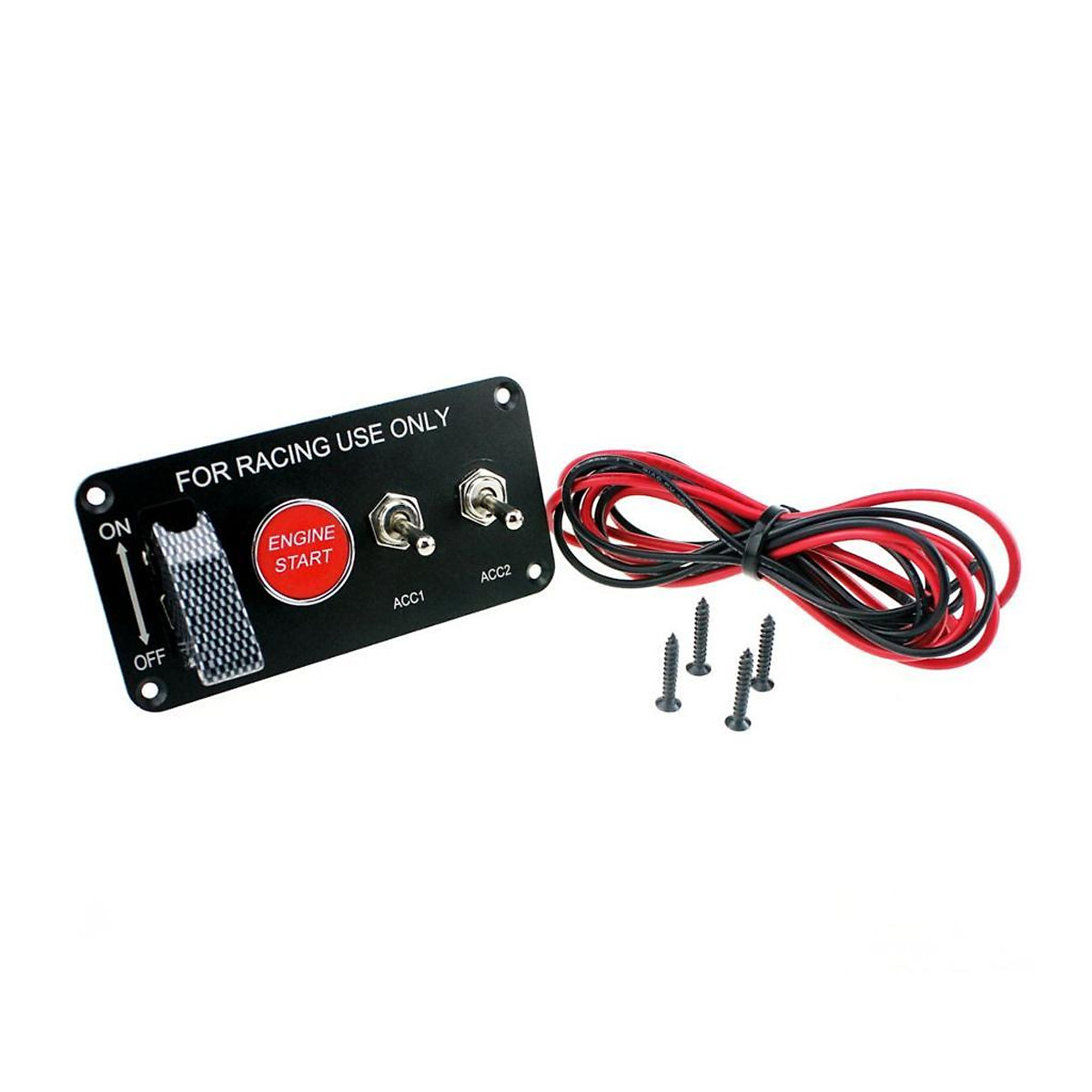 Car Marine Boat 12v 20a 4gang Engine Start Push Button Toggle Switches Panel