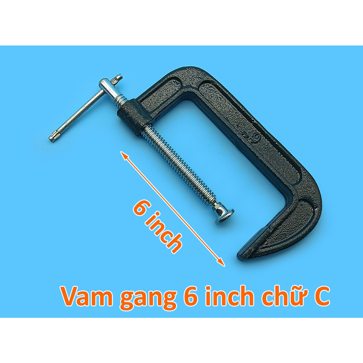 CẢo Vam ChỮ C 6 Inch BẰng Gang Tiki