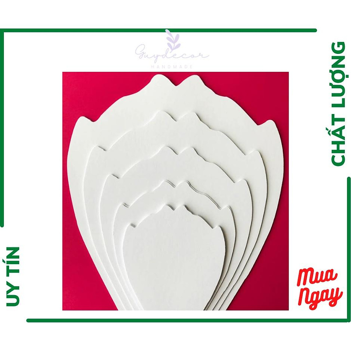 Mua Bộ Mẫu Cánh Hoa 5 cánh chất liệu form 3mm