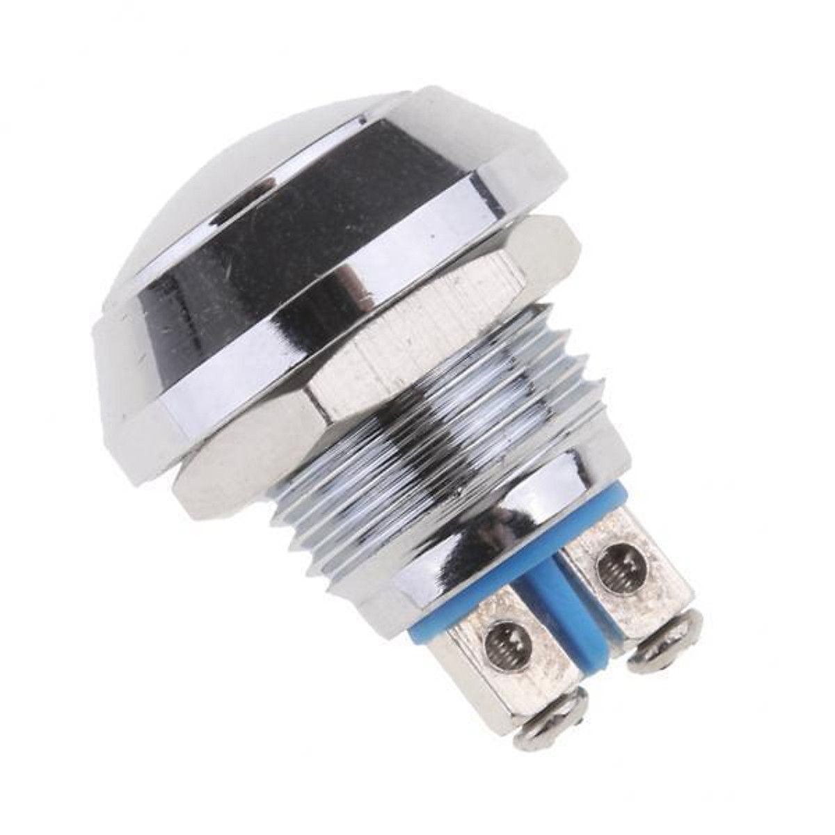 2-6pack 12mm Round Metal SPST Momentary Push Button Switch 1NO P67 ...