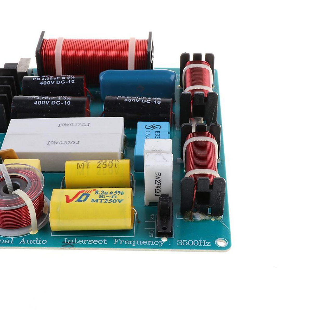 3 Way Speaker Crossover Frequency Divider Audio System with 4 Inductors