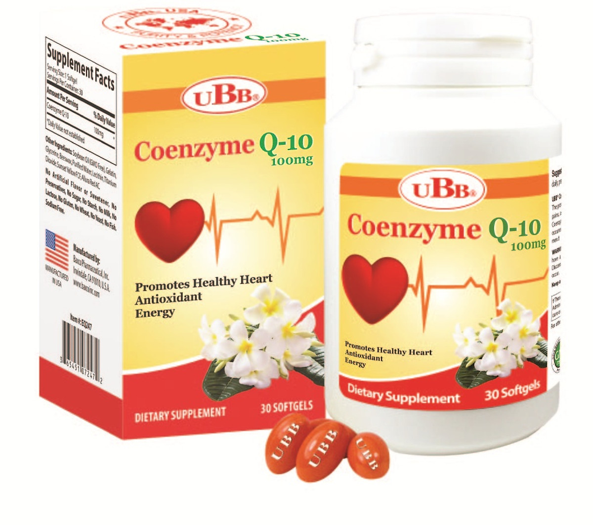 Thực Phẩm Chức Năng - UBB Coenzyme Q10 (100mg) - Hỗ trợ sức khỏe tim mạch, giảm tai biến | Tiki