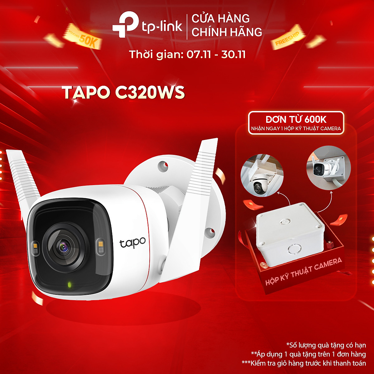 Camera WiFi Ngoài Trời TP-Link Tapo C320WS Độ Phân Giải 2K QHD - Hàng ...