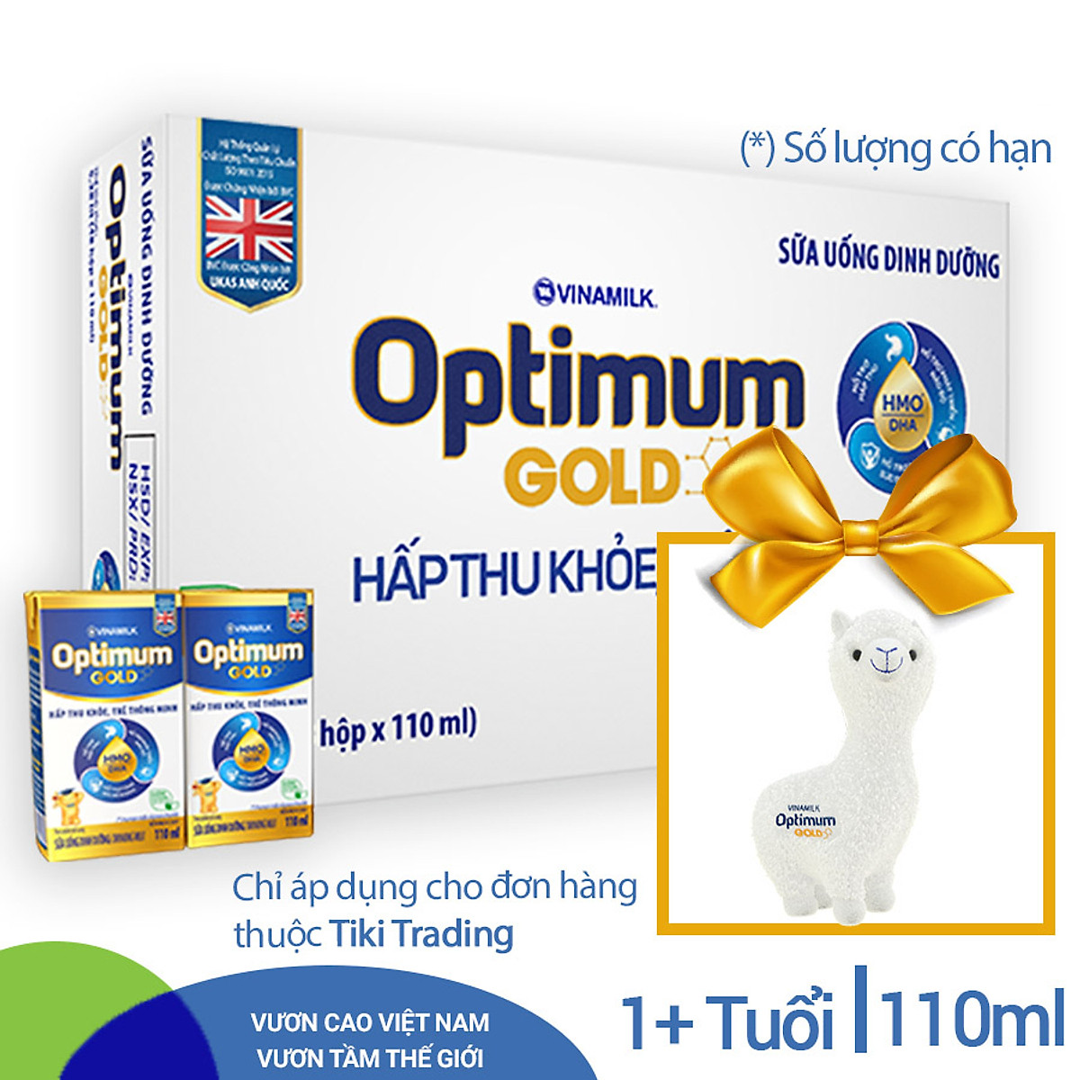 Thùng 48 Hộp Sữa Bột Pha Sẵn Vinamilk Optimum Gold 110ml | Siêu Thị Con ...