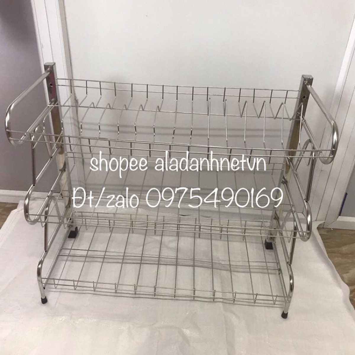 Mua Trạn bát treo tường inox 2 tầng, 3 tầng, giá úp bát treo tường,biV ...