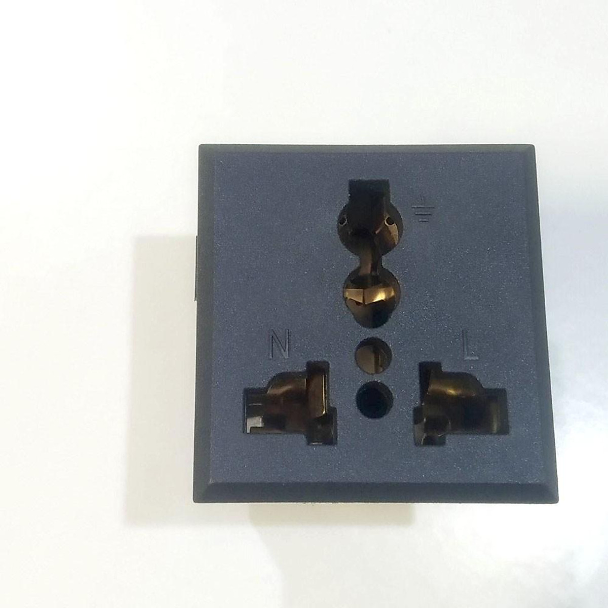 Ổ cắm điện đa năng 3 chấu âm 220~250V AC - Ổ cắm, ổn áp, biến áp