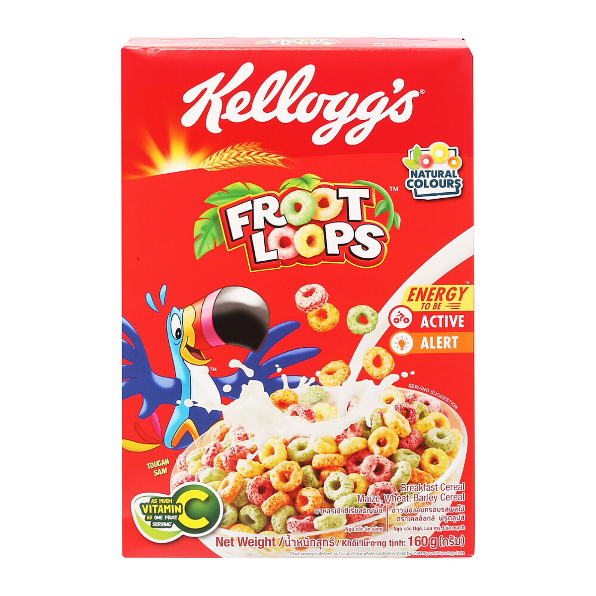Ngũ Cốc Kellogg'S Froot Loops Vị Trái Cây Hộp 160G - Ngũ cốc