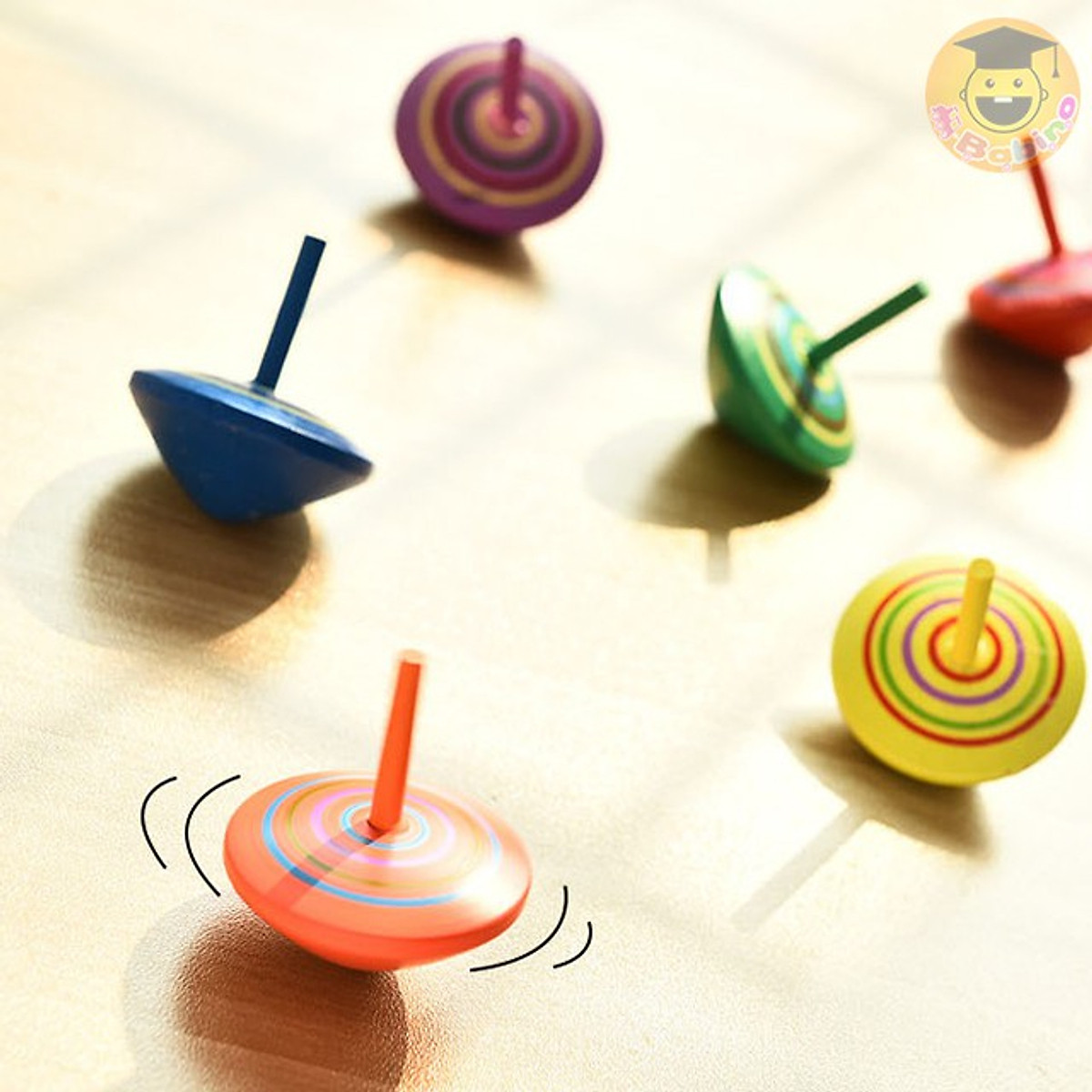 Mua Con Quay Gỗ Nhiều Màu