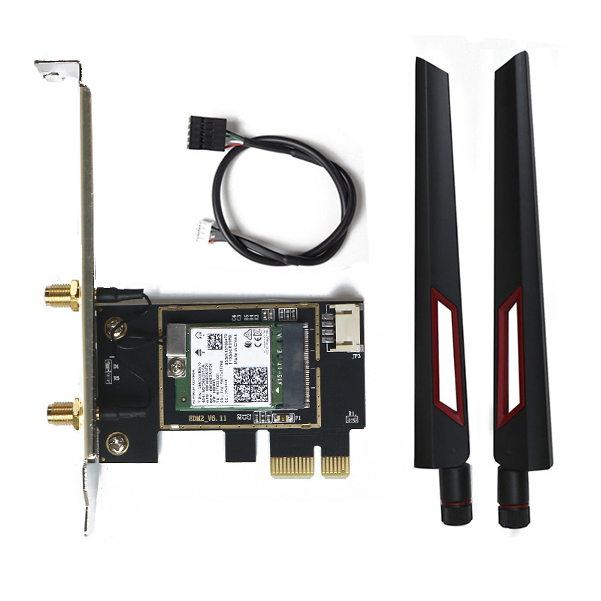 Mua Bộ card WIFI Intel WIFI 6E AX210 cho máy bàn dùng cổng PCIe hỗ trợ 2.4Ghz 5Ghz và 6Ghz ...