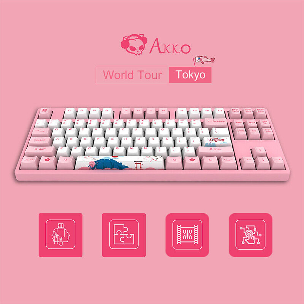 Mua Bàn phím cơ AKKO 3087 v2 World Tour Tokyo [Mới, hàng chính hãng ...