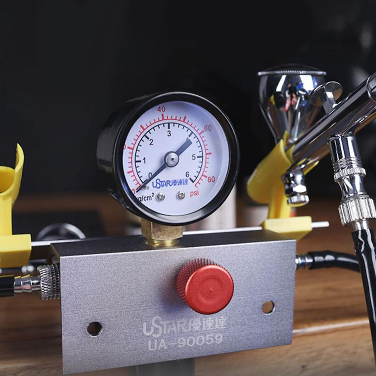 Air Compressor Airbrush Holder Adjustment Control Valve Air Pressure ...