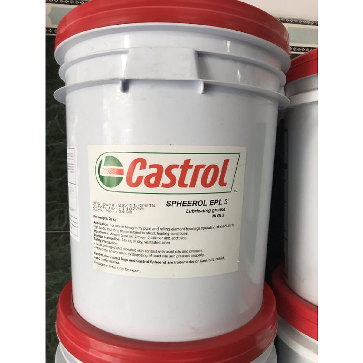 Mỡ nhờn CASTROL SPHEEROL EPL3 (20kg) | Tiki