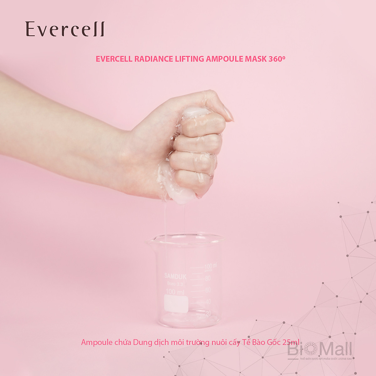 Mặt nạ nâng cơ, đàn hồi, săn chắc, trắng sáng da Tế bào gốc EVERCELL Radiance Lifting Ampoule ...