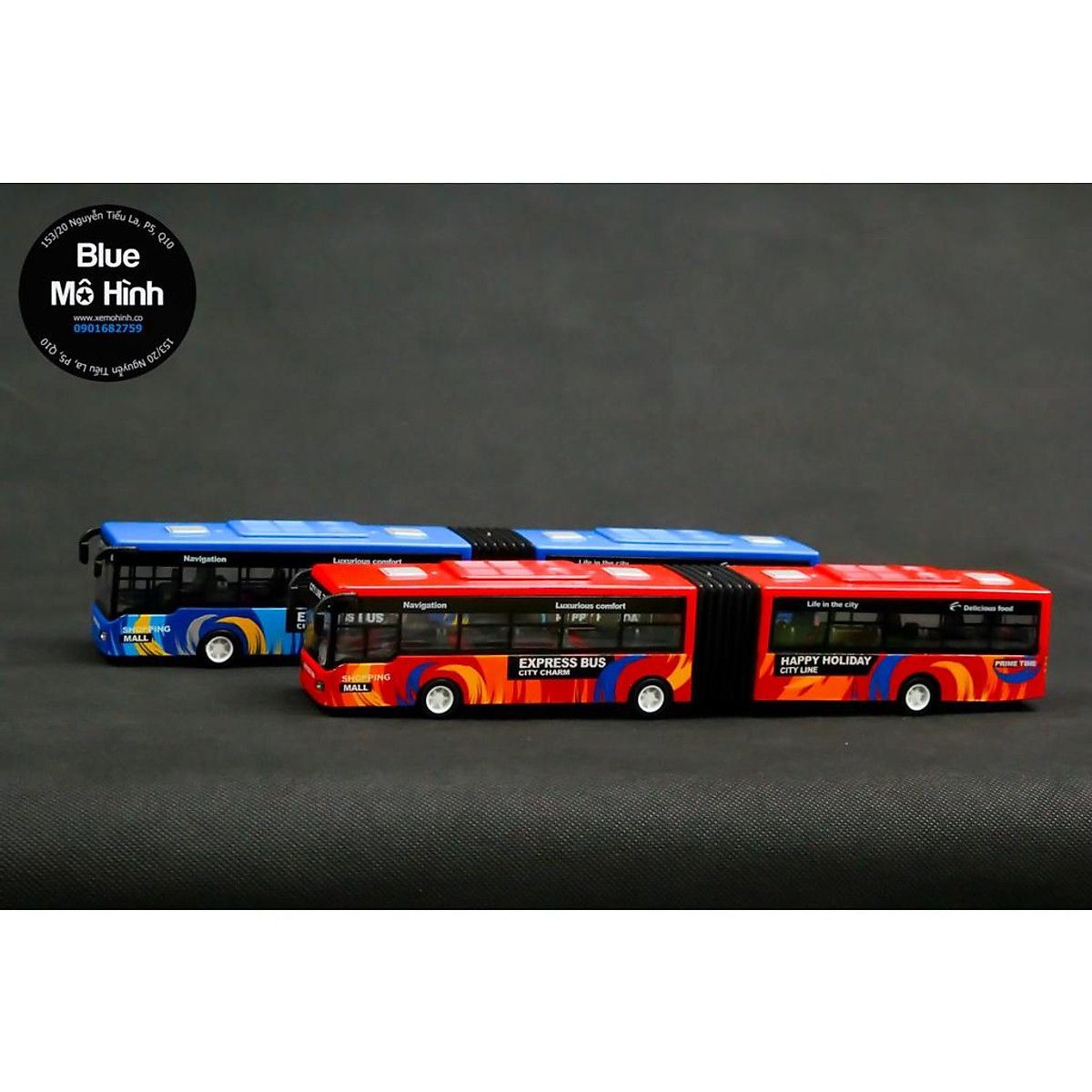 Blue mô hình | Mô hình xe Bus Express nối dài | Tiki