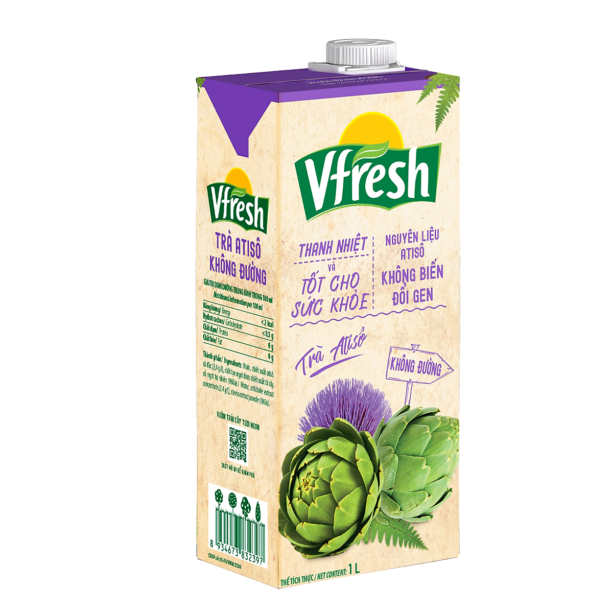 COMBO TRÀ ATISÔ KHÔNG ĐƯỜNG VINAMILK VFRESH | Tiki