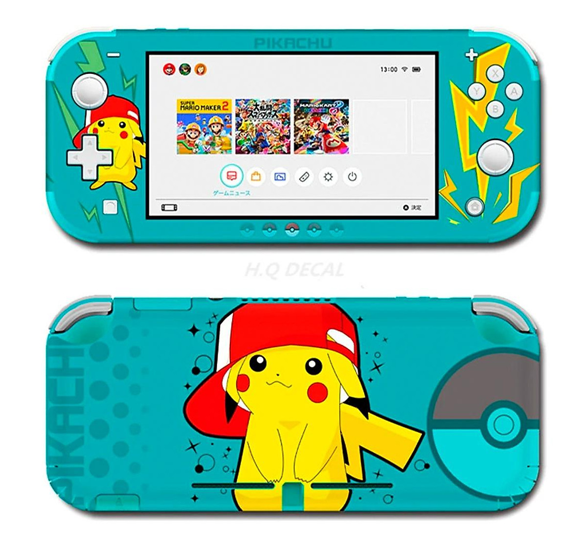 Mua Skin decal dán Nintendo Switch Lite mẫu Pokemon Pikachu nền xanh ...