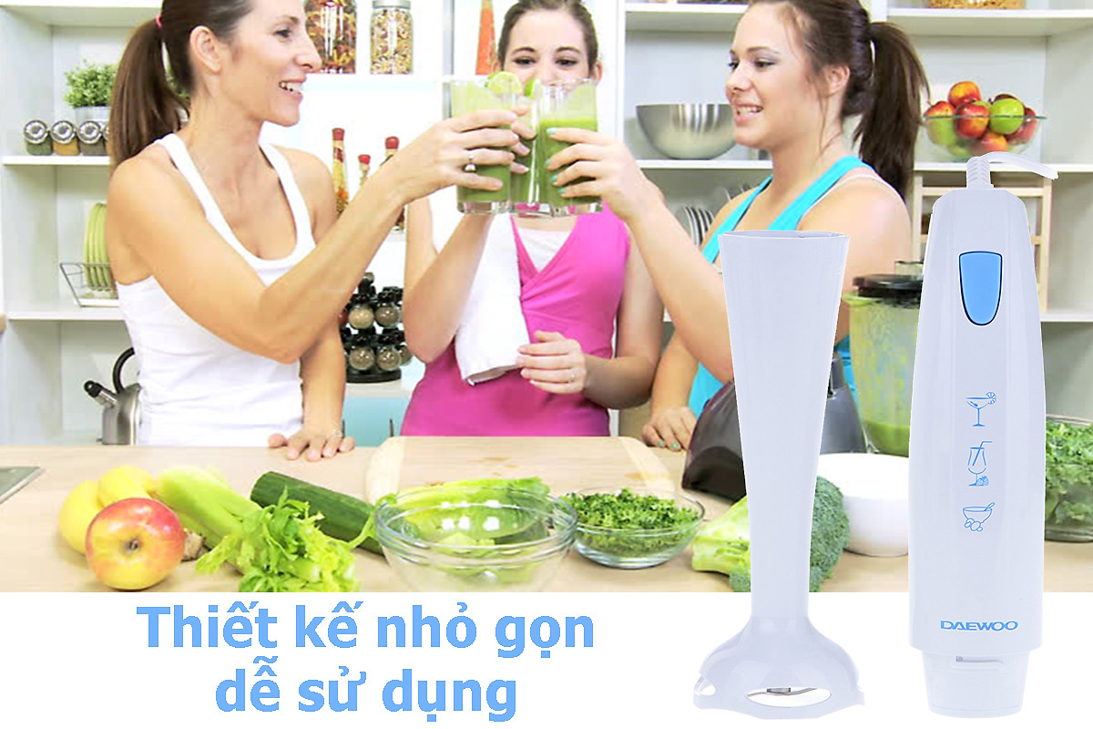 Máy Xay Sinh Tố Cầm Tay DAEWOO DEB-JZ150 (150W) - Trắng Xanh - Hàng ...