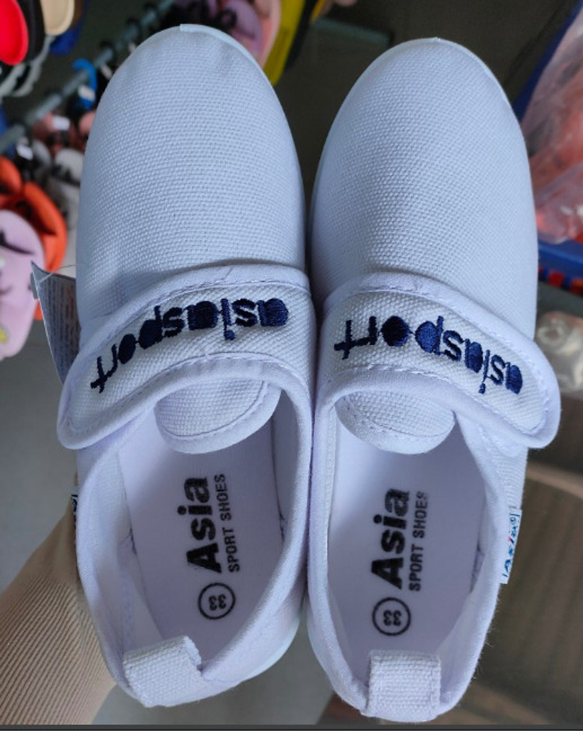 Mua Giày Bata A.SIA vải dán trắng bé trai/gái - 30 tại SHOP DÉP RUBY