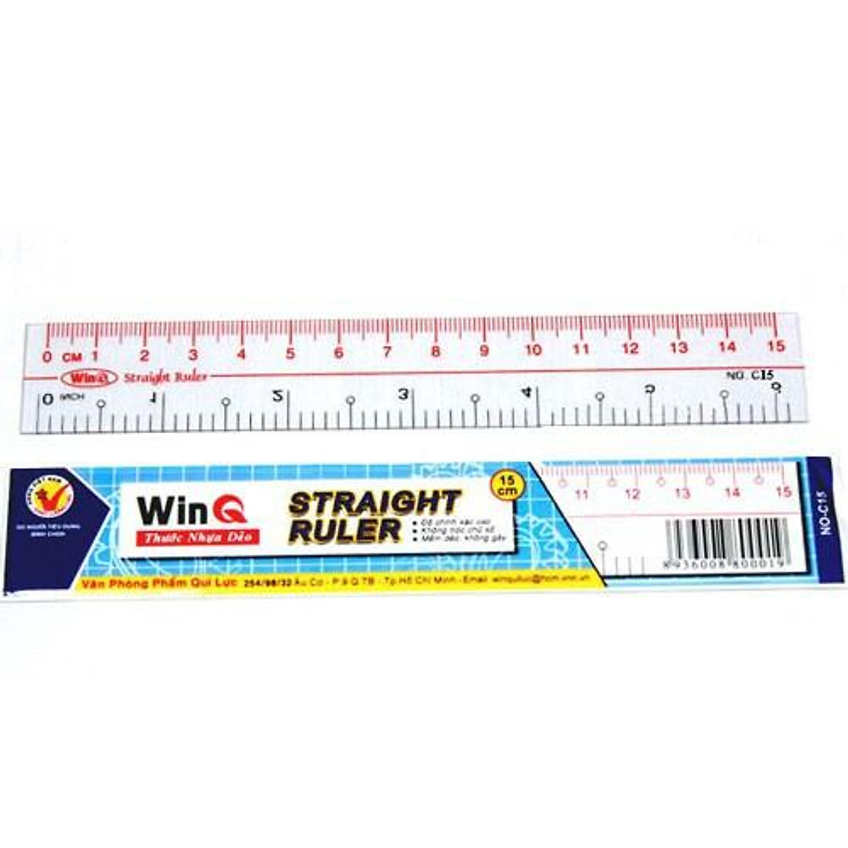 Mua Thước dẻo WinQ 15cm 20cm 30cm - 15cm tại Văn phòng phẩm Vinhempich TCKT