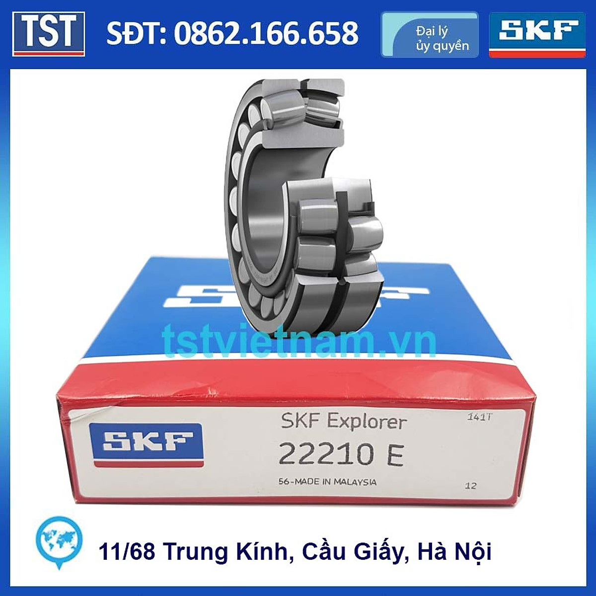 Vòng bi bạc đạn SKF 22210 E | Tiki