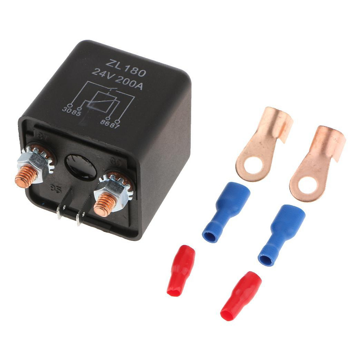 2 Pieces Car Motor DIY 24V 48V 200A Heavy Duty Split Charge ON/OFF Relay