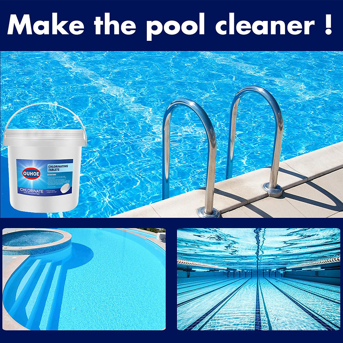 Pool Chlorine Floater Chlorine Dispenser with Chemical Chlorine Tablets ...