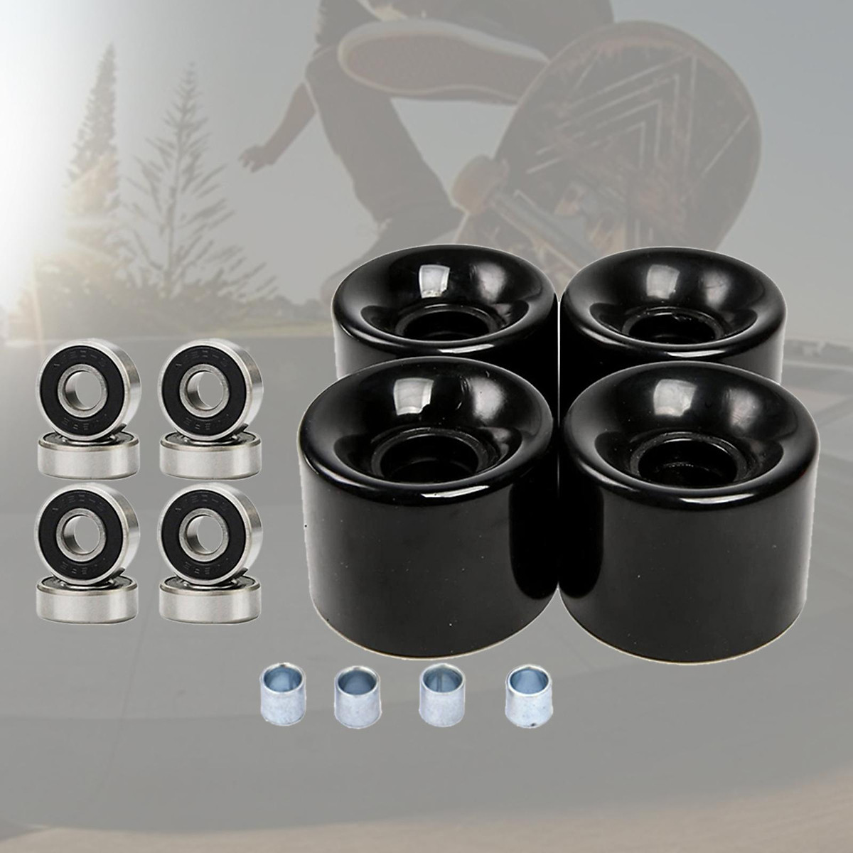 Skateboard Wheels with Bearings 60mm Wheels Set of 4 - Phụ kiện thể ...