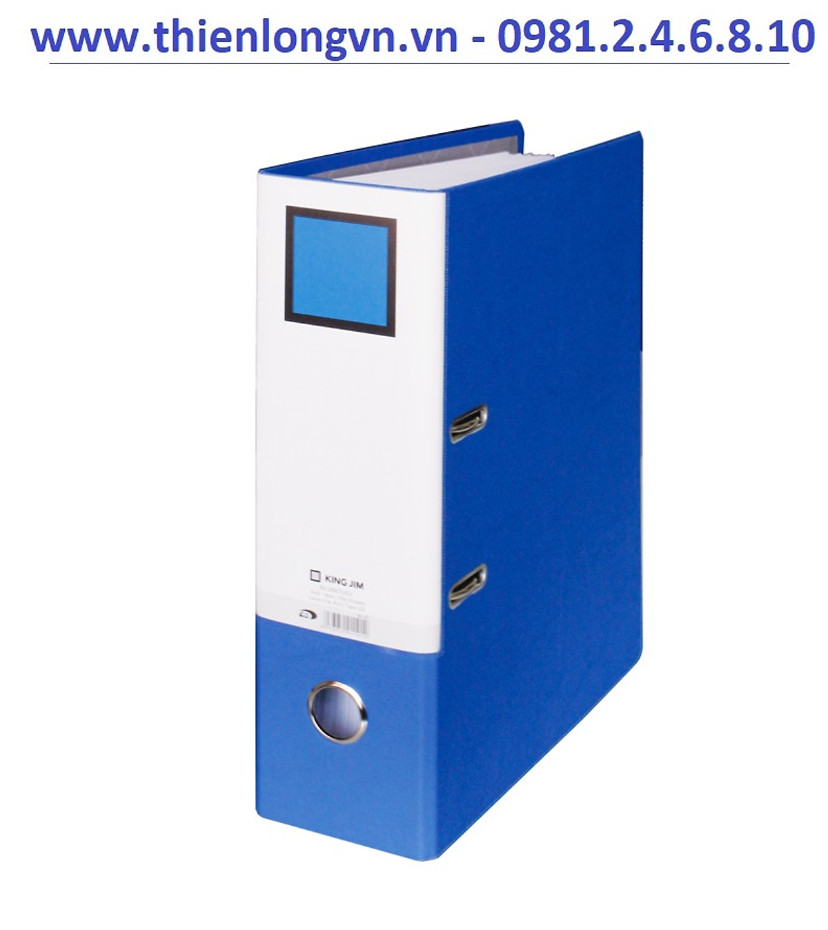 Mua File còng bật 9cm A4 KingJim - 2697GSV màu xanh