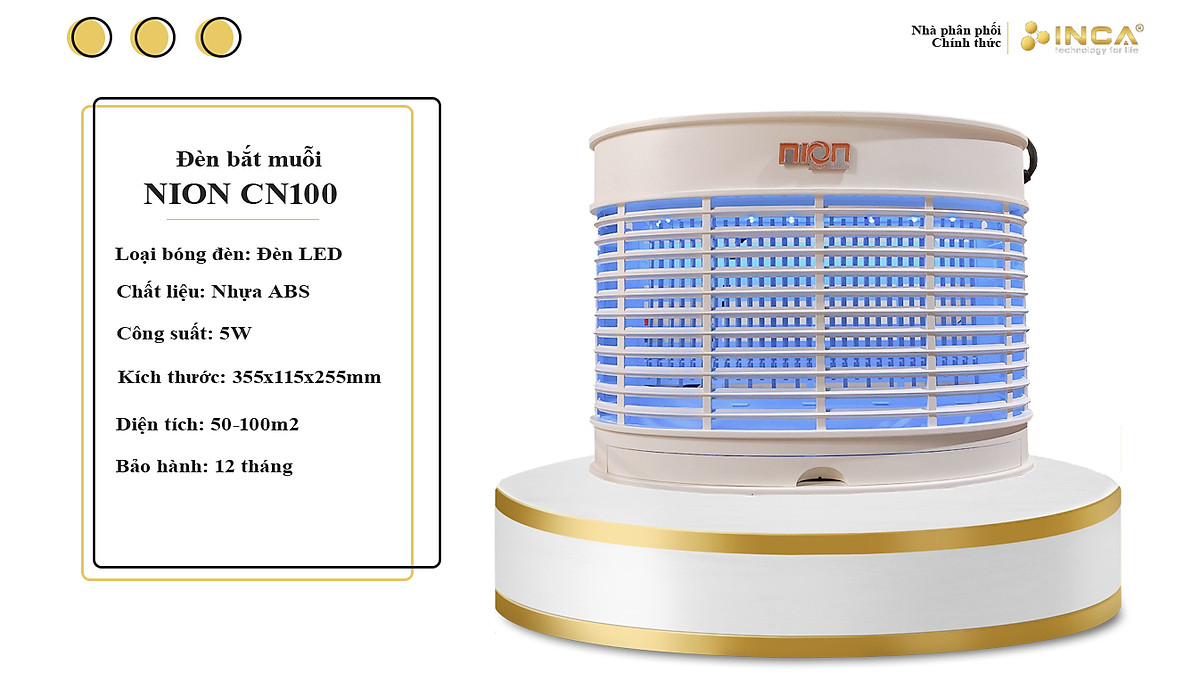 Mua Đèn bắt muỗi Nion CN100 - Hàng chính hãng tại INCA shop