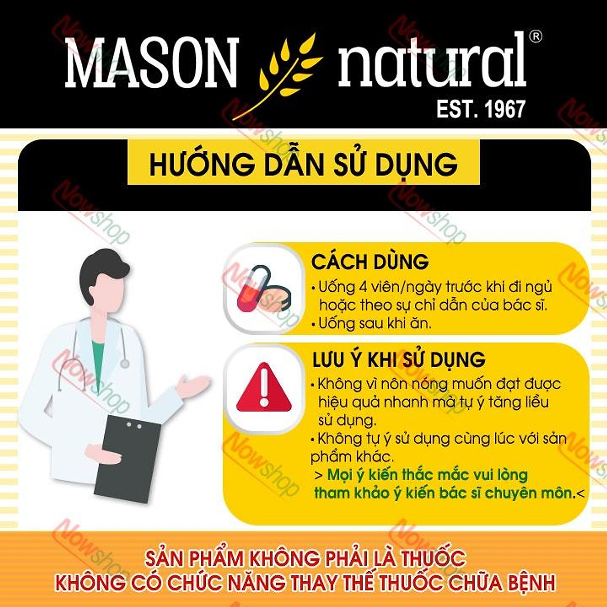 Viên uống hỗ trợ chức năng đại tràng Mason Colon Herbal Cleanser giúp ...
